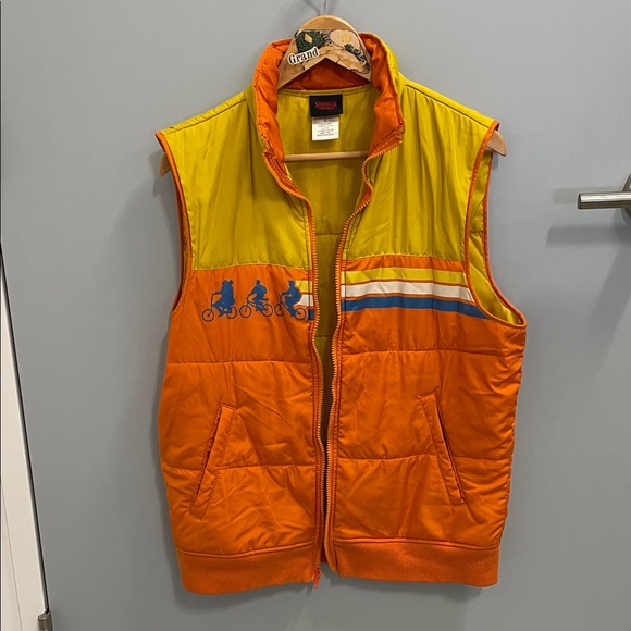 Jackets & Coats | Stranger Things Orange And Yellow Puffer Vest | Poshmark